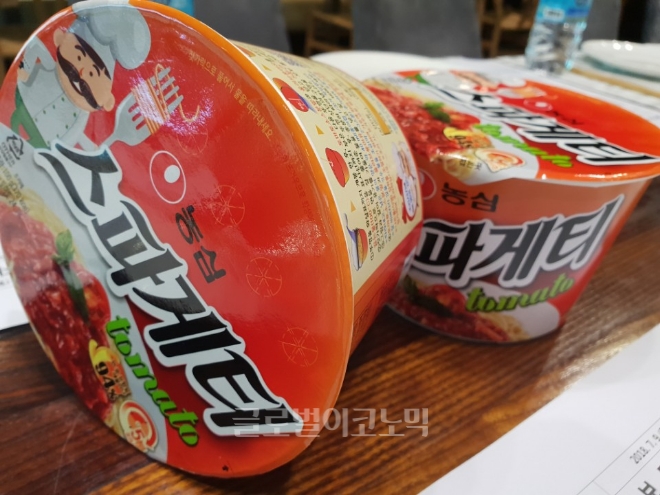 농심, 면 간편식 시장 도전장…컵으로 된 '스파게티 토마토' 출시 - 글로벌이코노믹