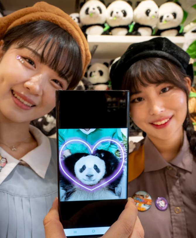 에버랜드, '아기 판다 푸바오' 대세 이모티콘 등극