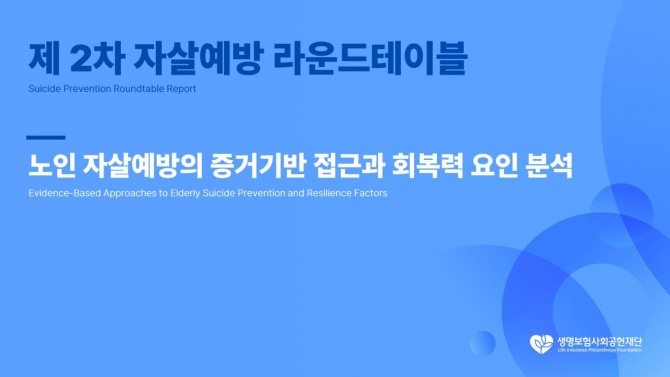 "노인자살 예방, 수면·식사·대인관계 등 일상 회복 중요" - 글로벌이코노믹